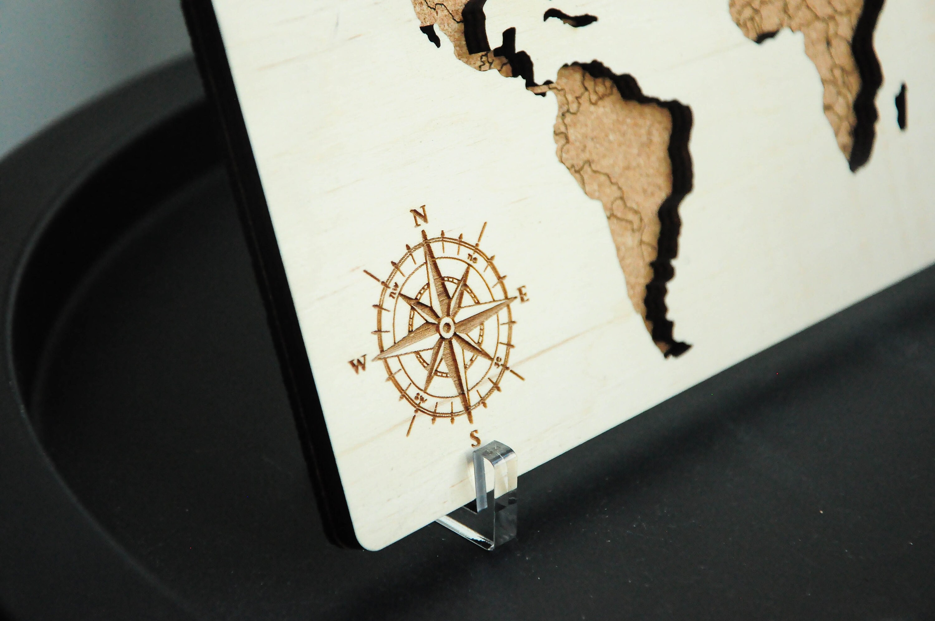 Cork Map of the World Map Push Pin Wooden World Map Pin | Etsy