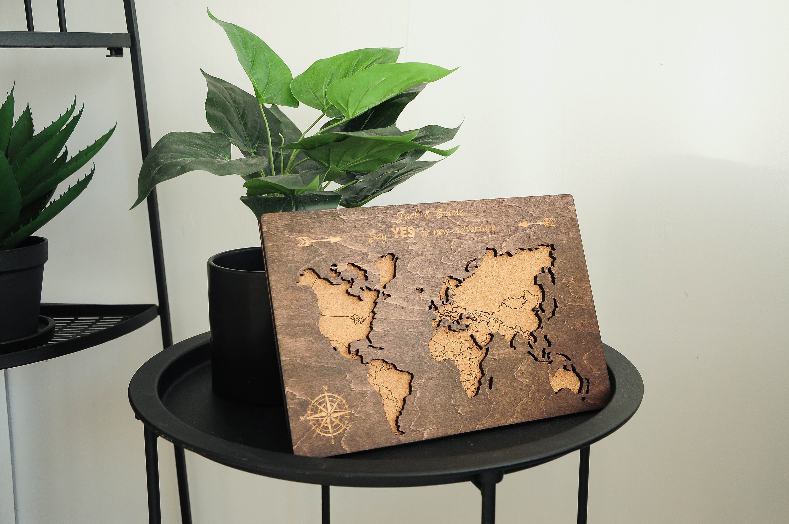 Cork Map of the World Map Push Pin Wooden World Map Pin | Etsy