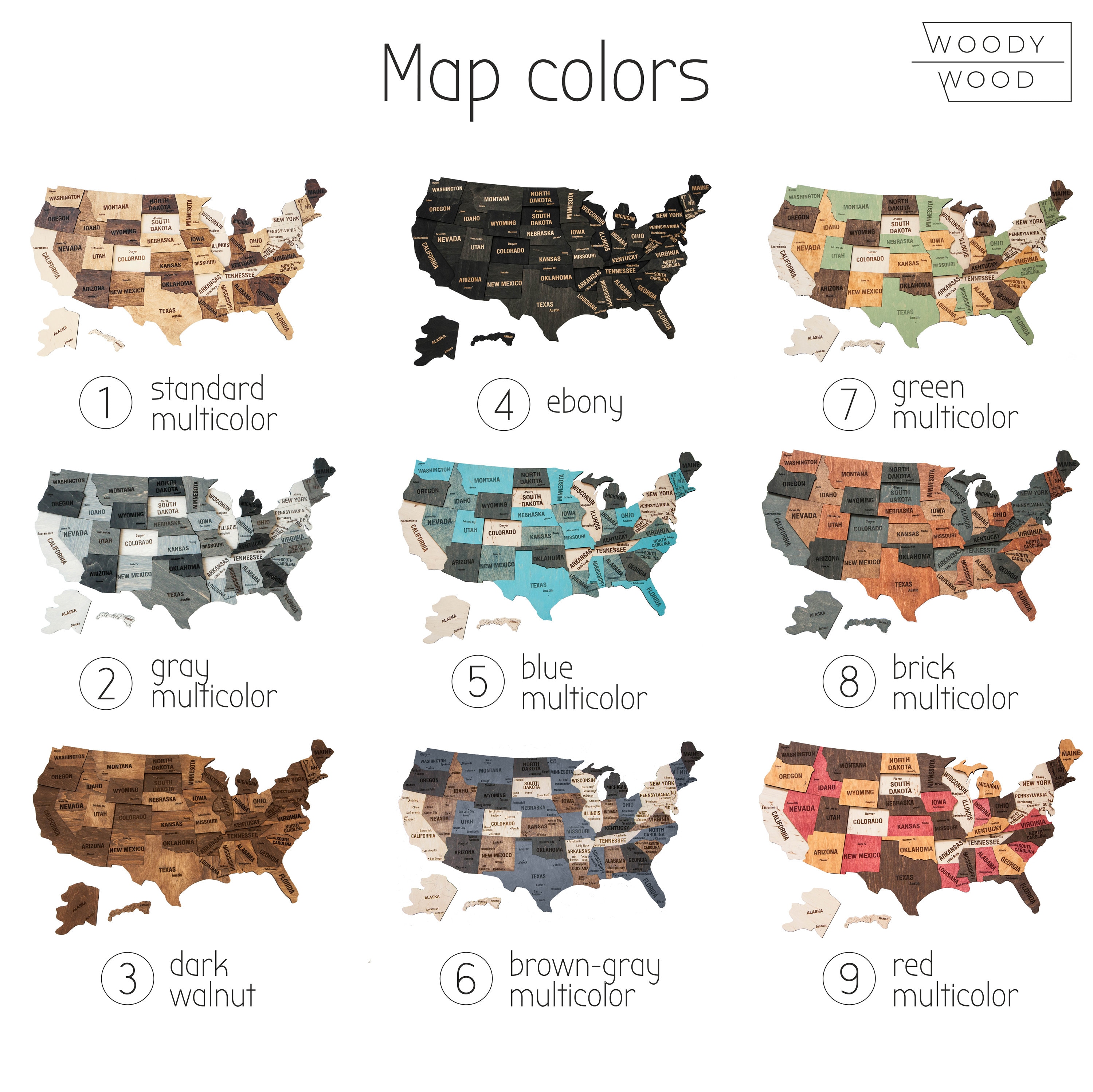 USA Push Pin Map Travel Gift Wood US Travel Map Pin Board | Etsy