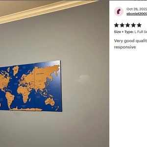 Custom RAL Color for the Base of the World Map - Etsy