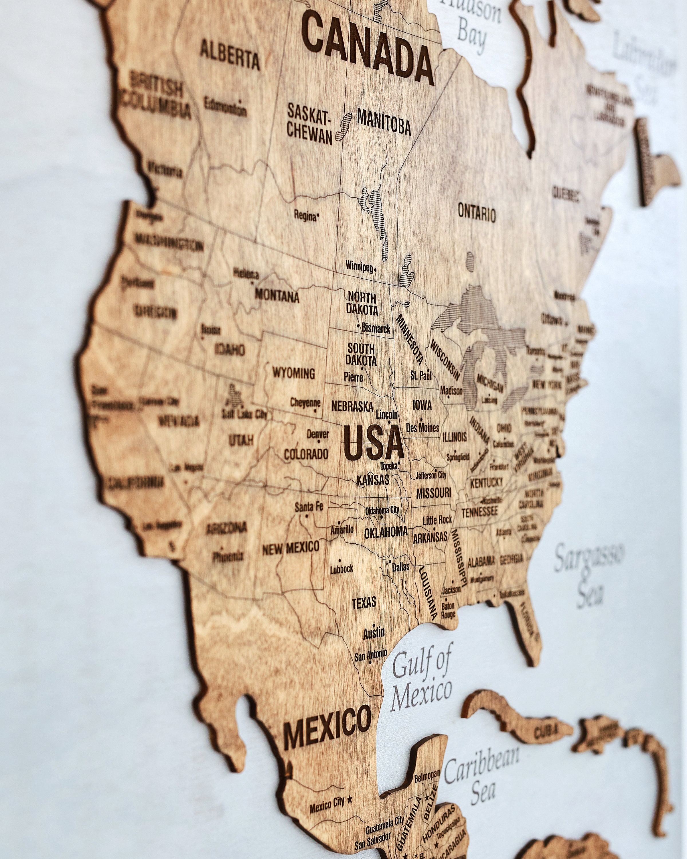 World Map Push Pin Wall Art With FREE Pins Cork World Map | Etsy