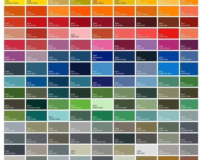 Custom RAL Color for the Base of the World Map - Etsy