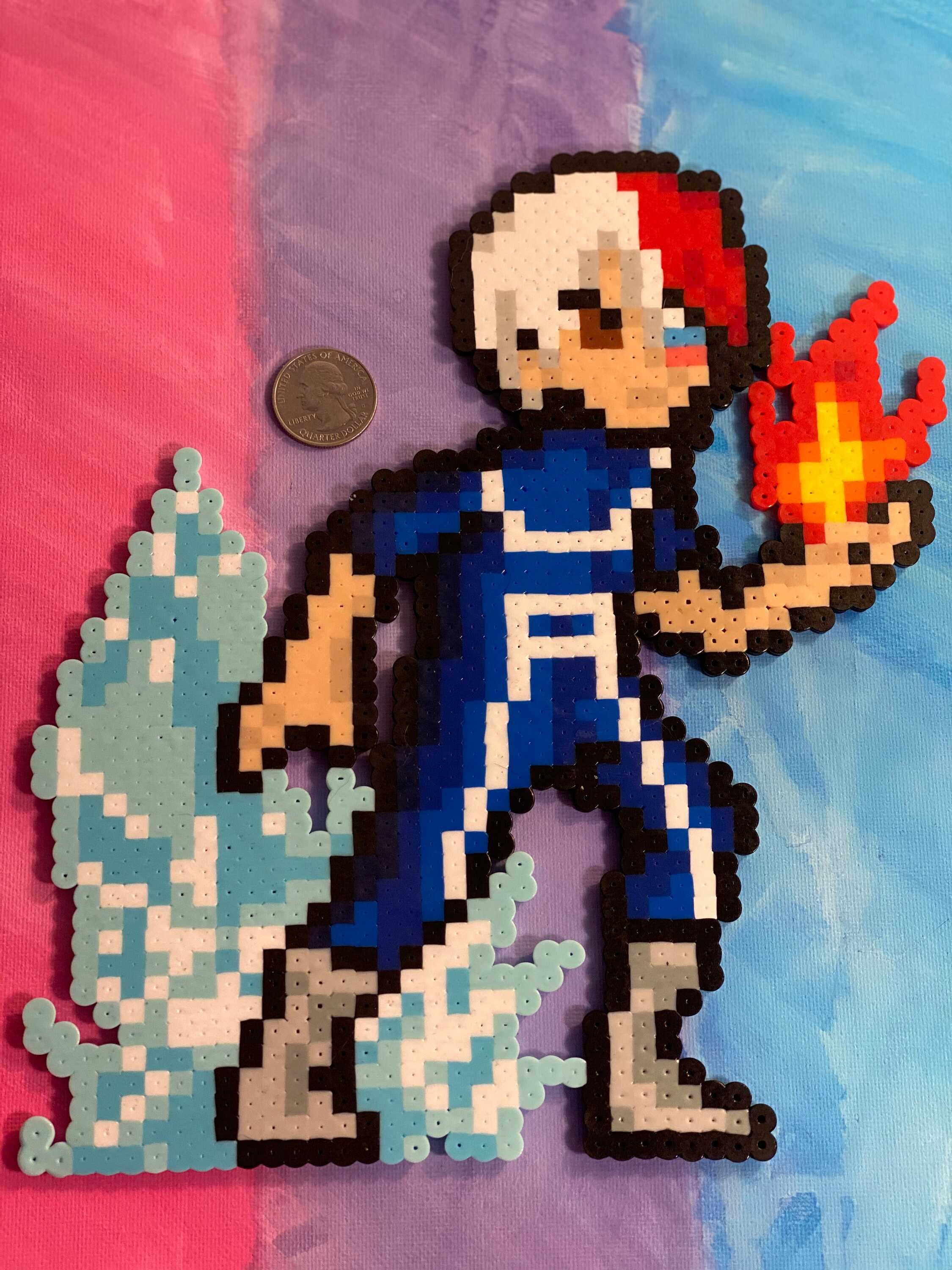 Shoto Todoroki Pixel Beads N Bombs Original Perler Bead Pixel - Etsy ...