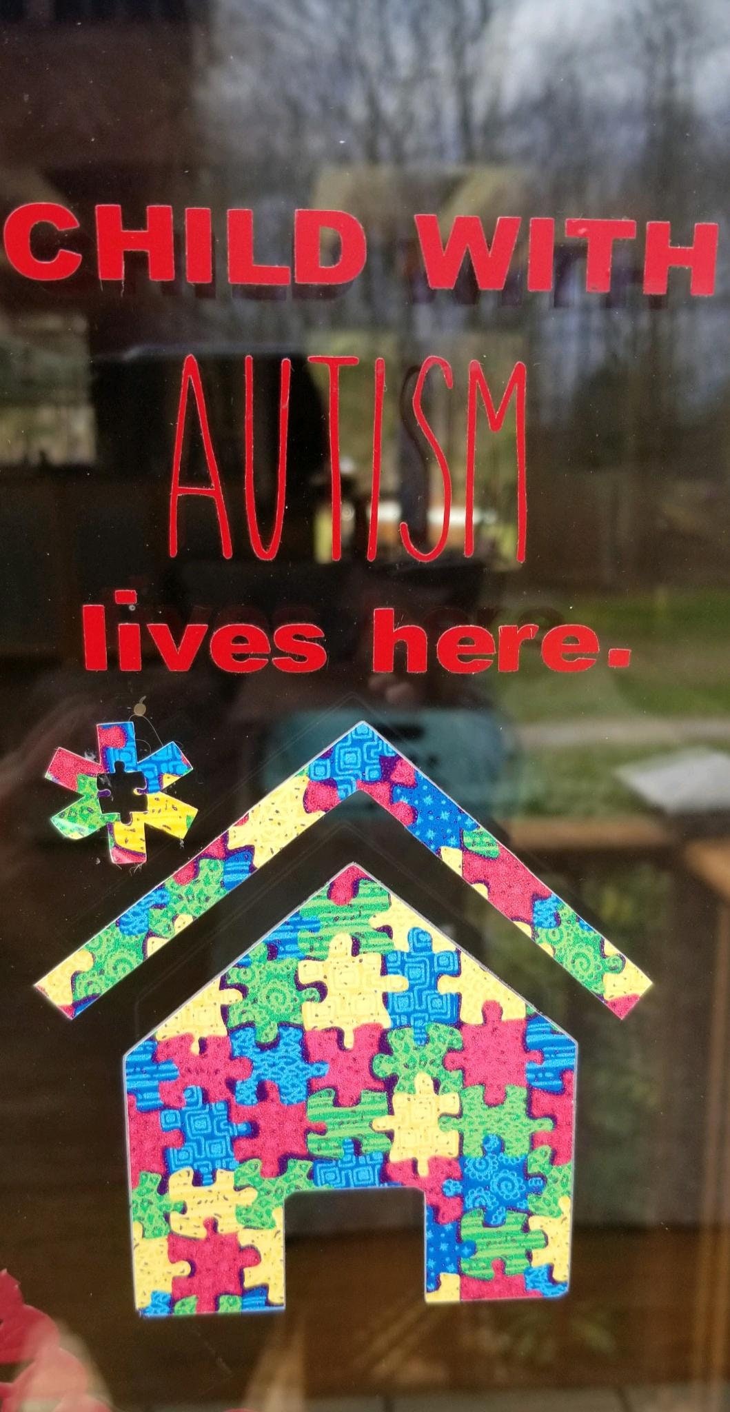 Child With Autism Lives Here Sticker Decal - Etsy