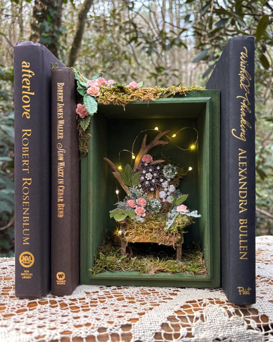 Fairy Throne Book Nook, Bookshelf Insert, Diorama, Fairies - Etsy