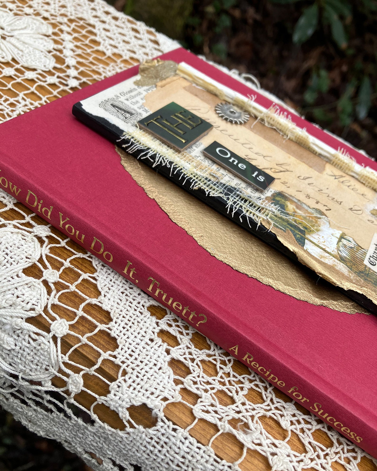 Original Mixed Media Collage/vintage Book Collage/repurposed - Etsy
