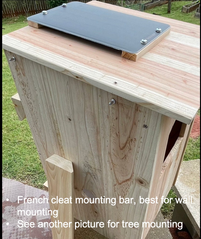 Barred Owl Nesting Box With Solar Powered PIR Wifi Camera; Opossum ...