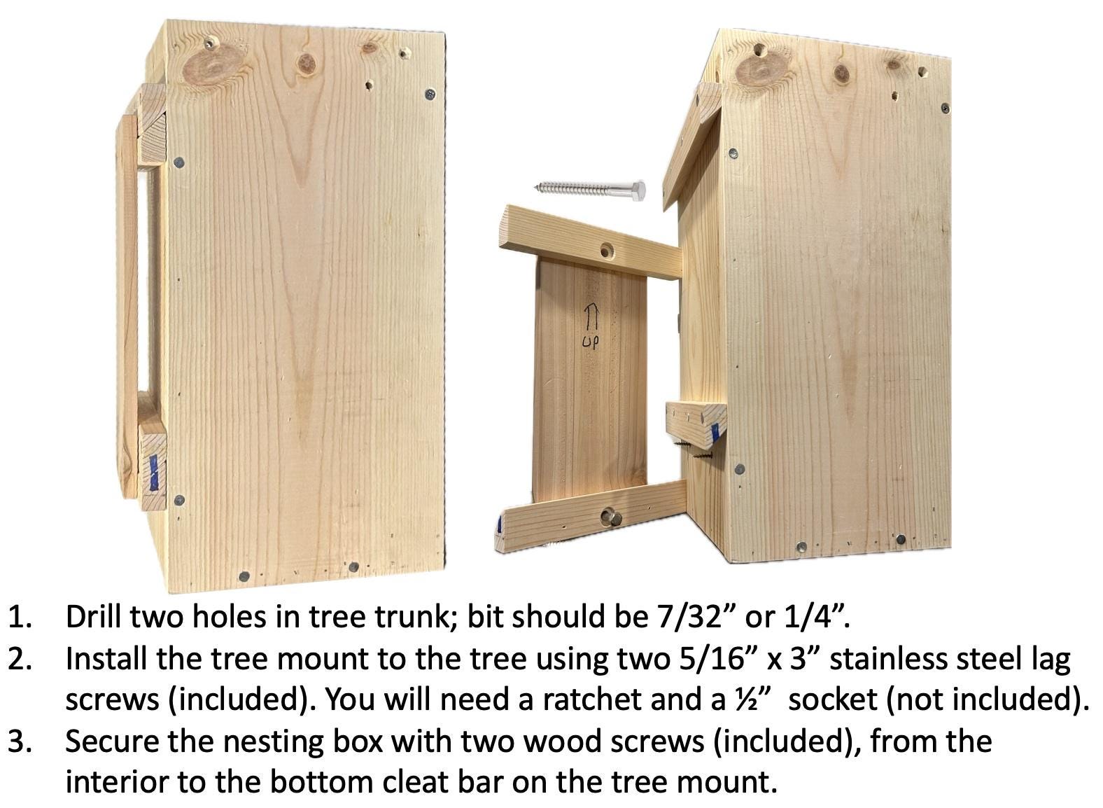 Squirrel Nesting Box With Camera; Squirrel Nesting House With Camera ...