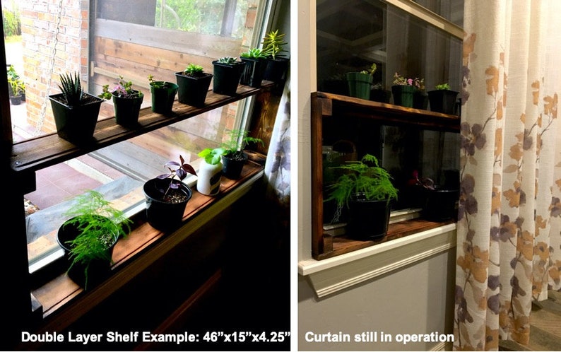 Multi-layer Rustic Window Sill Shelf for Succulents Wandering - Etsy