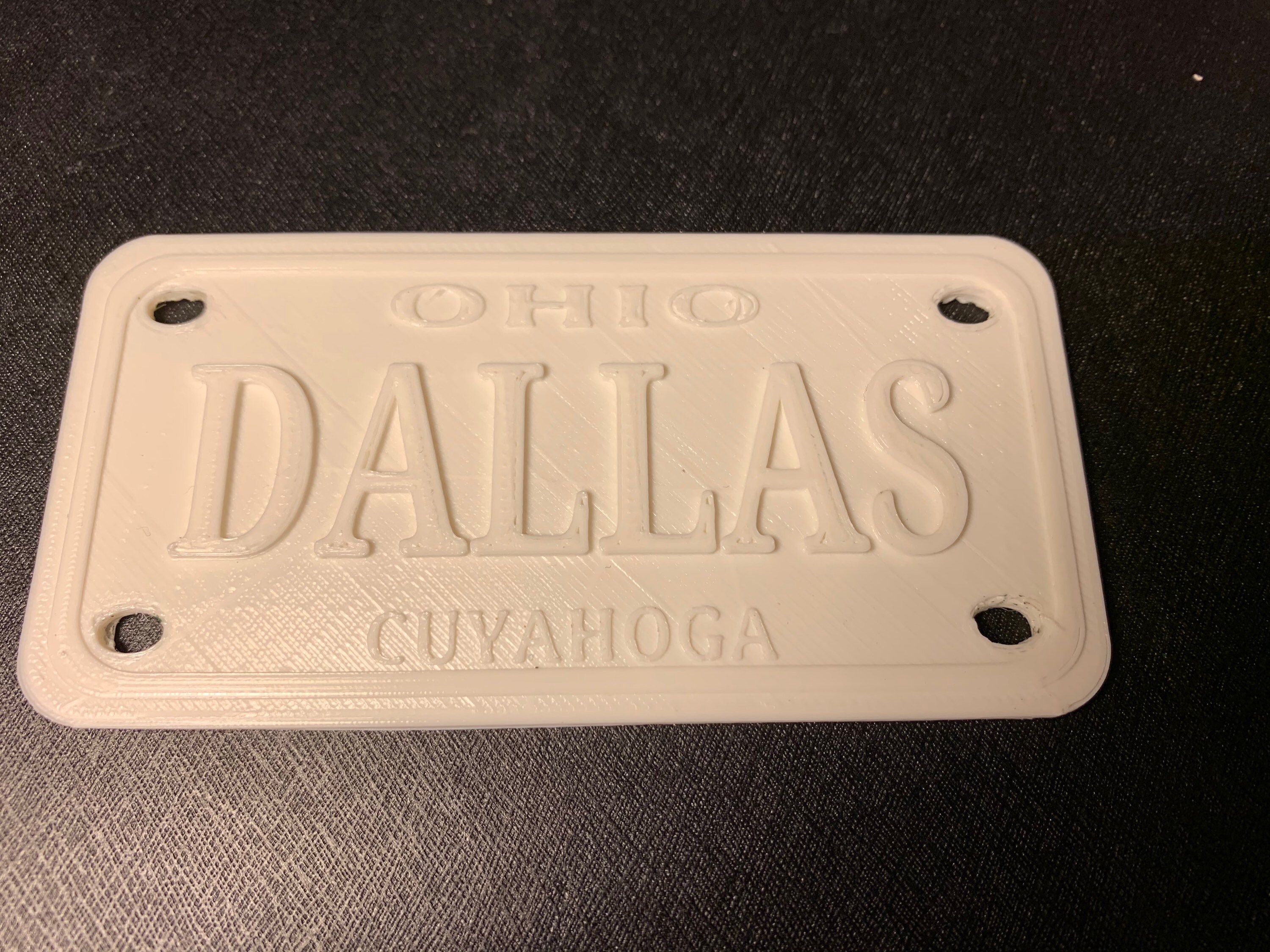 3D Printed Custom Kids License Plate (ready to Paint) - Etsy