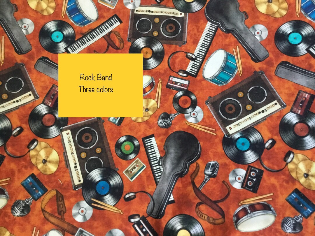 AM Listing 10 Rock Band Music drums, Guitar, Keyboard, Vinyls ...