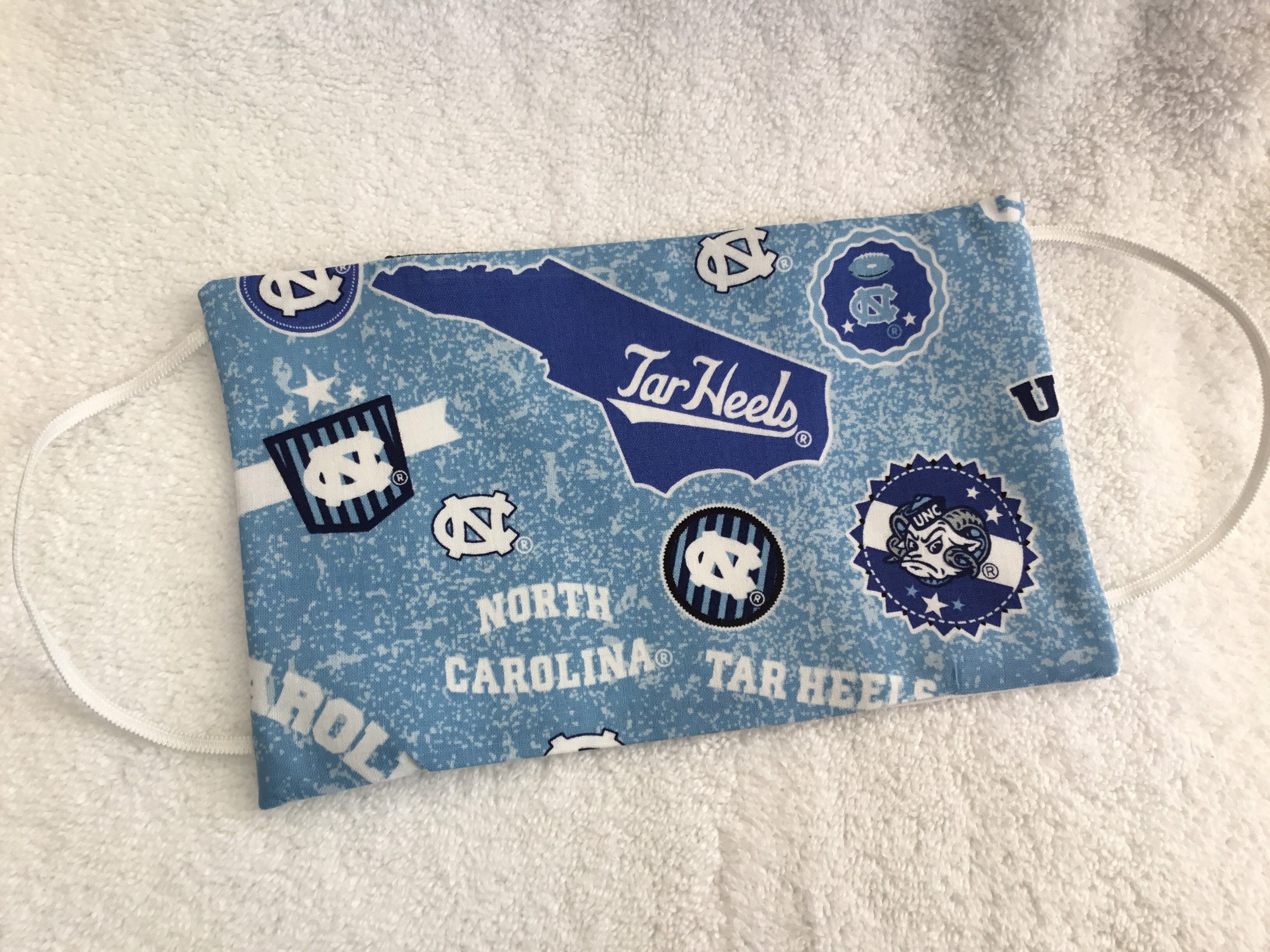 UNC University of North Carolina Tar Heels Face Mask Covering - Etsy Polska