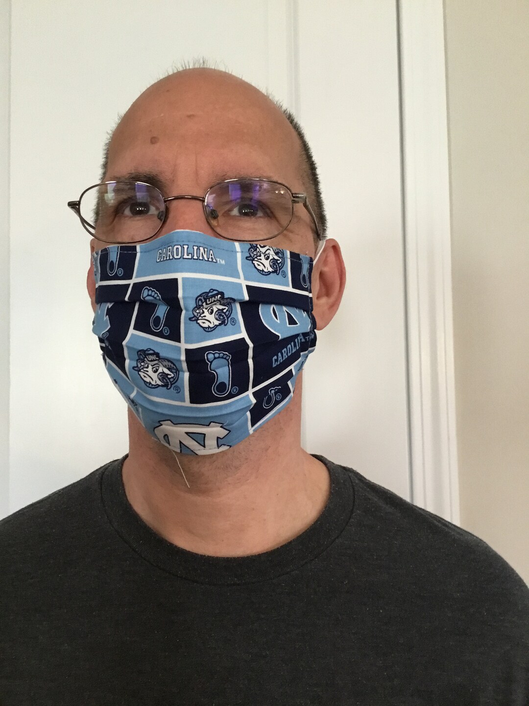UNC University of North Carolina Tar Heels Face Mask Covering, Option 1 ...
