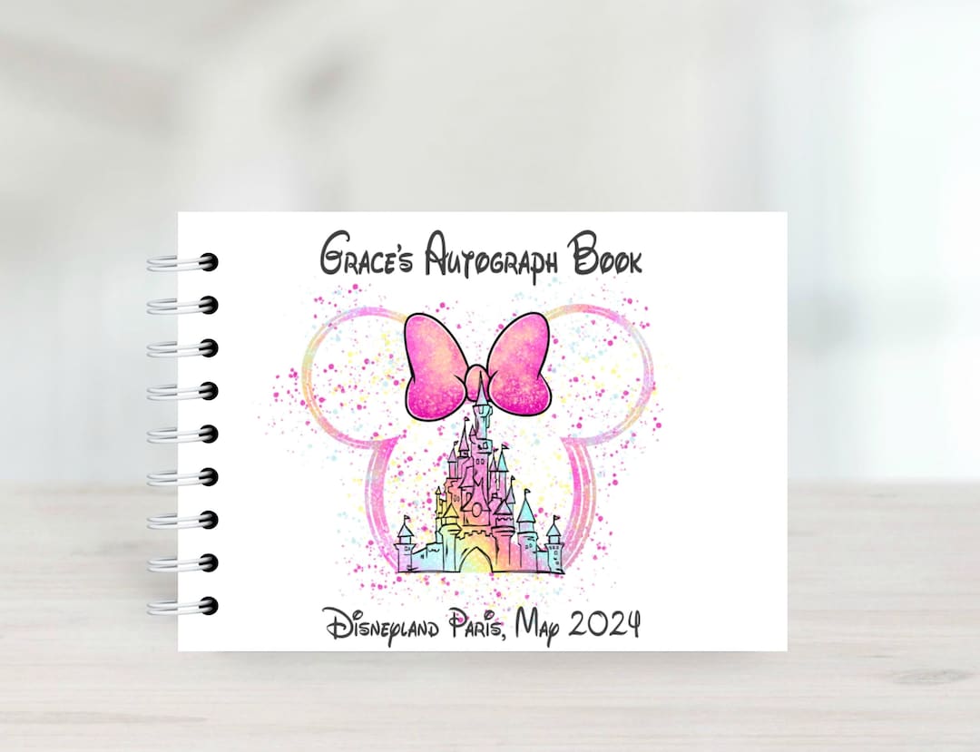 Personalised Autograph Book, Protective Covers, Princess Castle ...