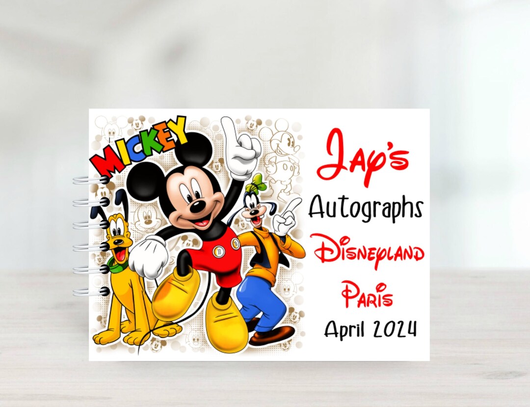 Disney Autograph Book, Mickey Mouse, Protective Covers, Disneyland ...