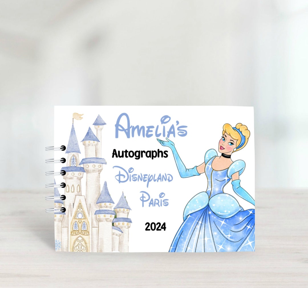 Personalised Cinderella Autograph Book With Protective Covers ...