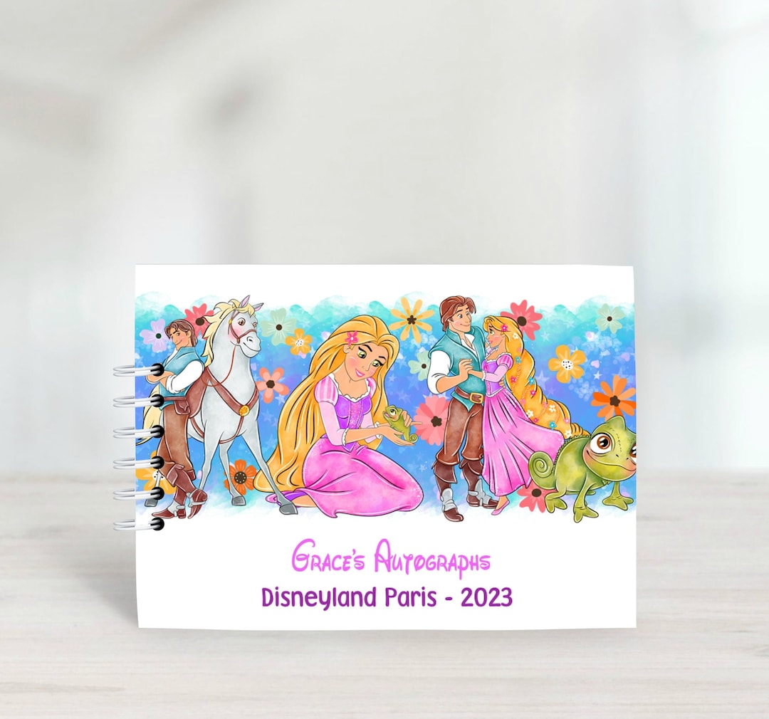 Personalised Rapunzel, Pascal Autograph Book With Protective Covers ...