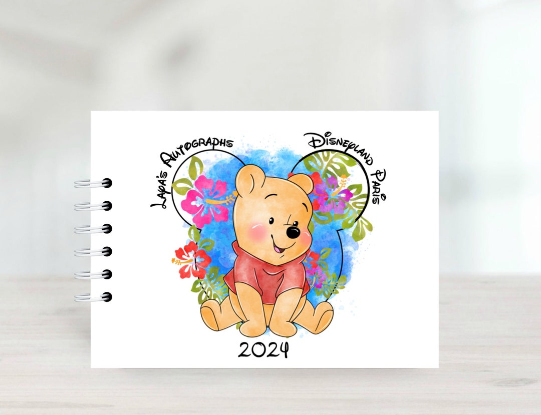 Disney Autograph Book, Winnie the Pooh, Protective Covers, Disneyland ...
