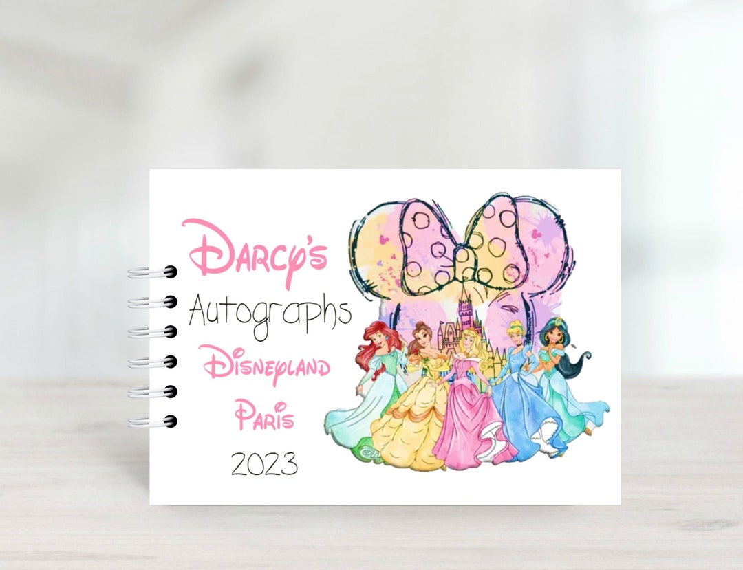 Personalised Princess, Disney Autograph Book, Protective Covers ...