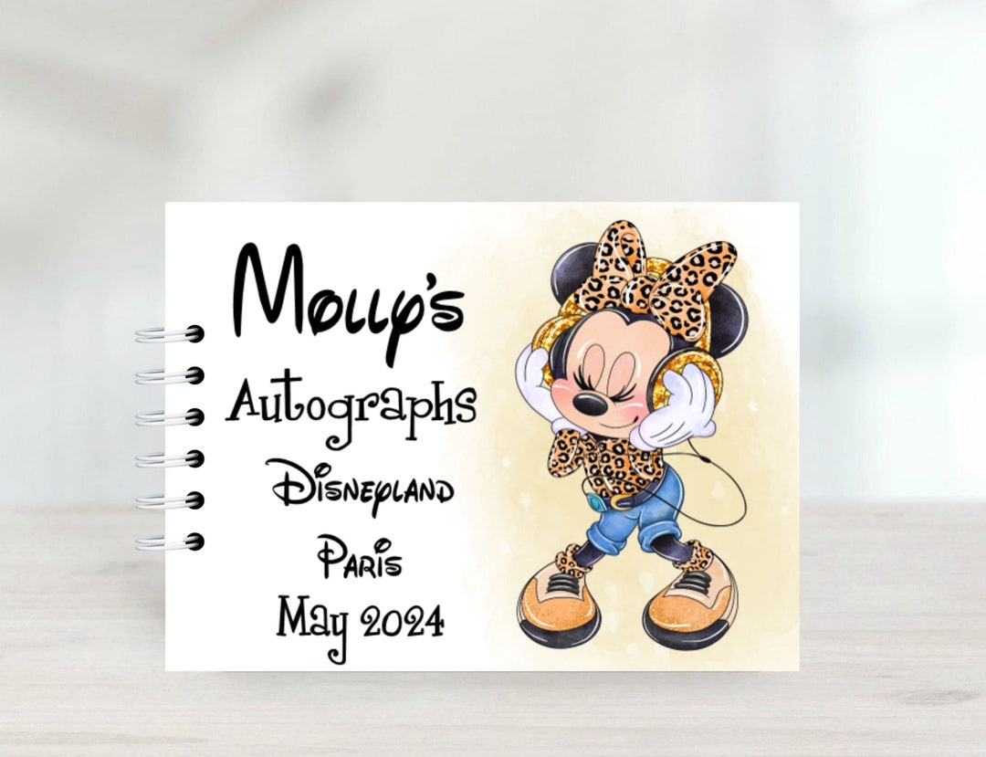 Disney Autograph Book, Minnie Mouse, Protective Covers, Disneyland ...