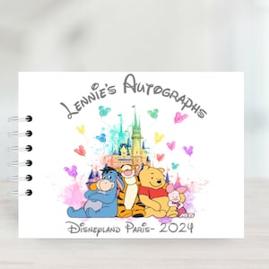 Disney Autograph Book, Winnie the Pooh, Protective Covers, Disneyland ...