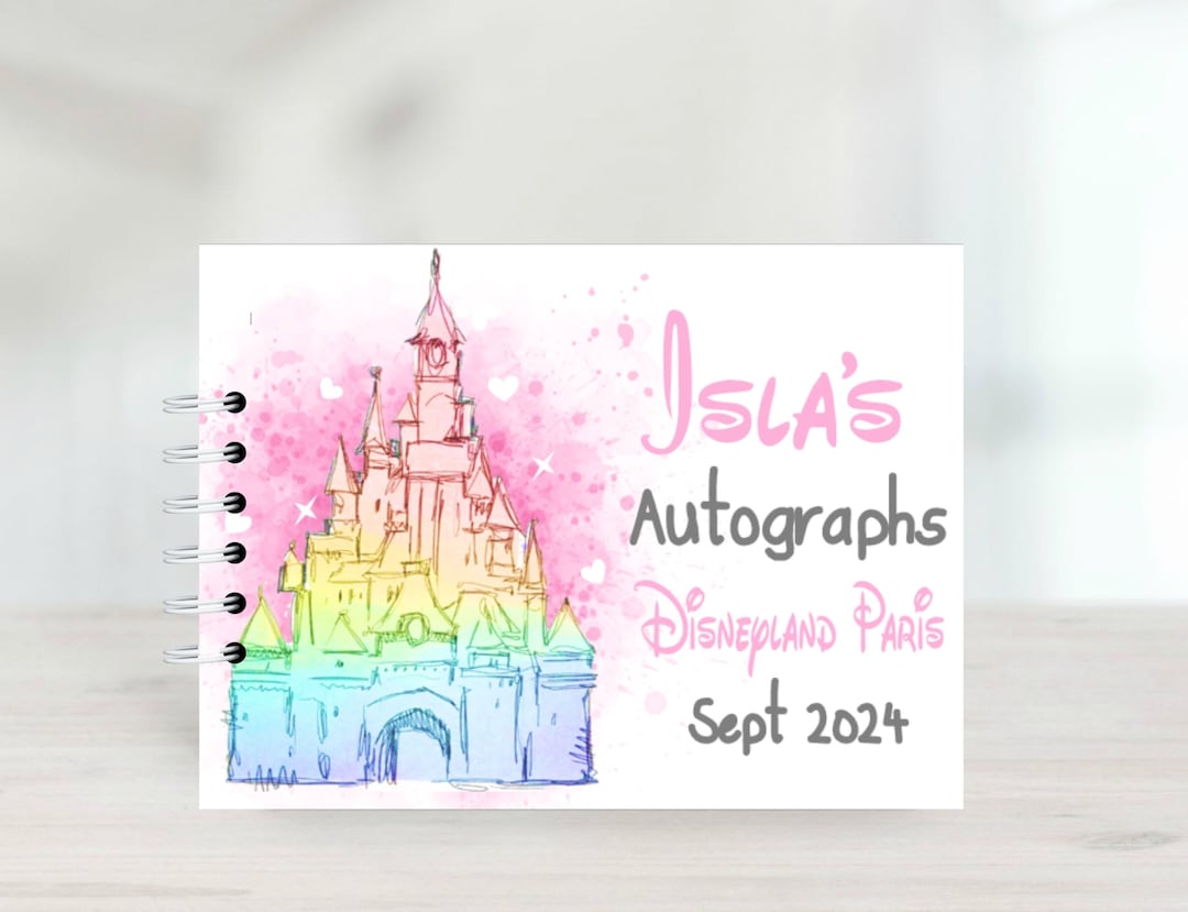 Disney Autograph Book, Rainbow, Princess Castle, Protective Covers ...