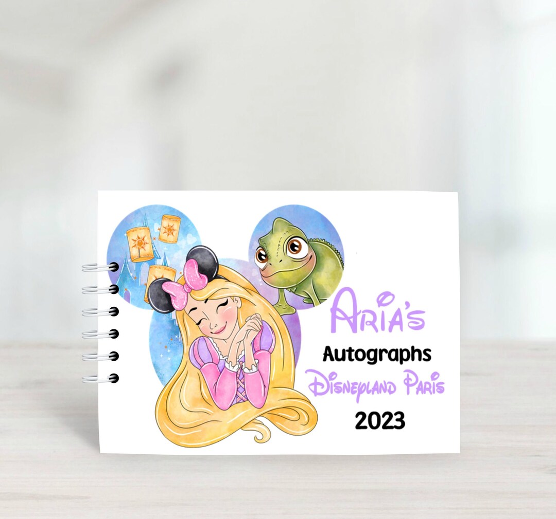 Personalised Rapunzel, Pascal Autograph Book With Protective Covers ...