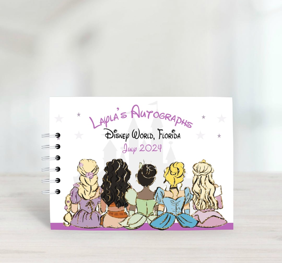 Disney Autograph Book, Princess, Protective Covers, Disneyland Paris ...