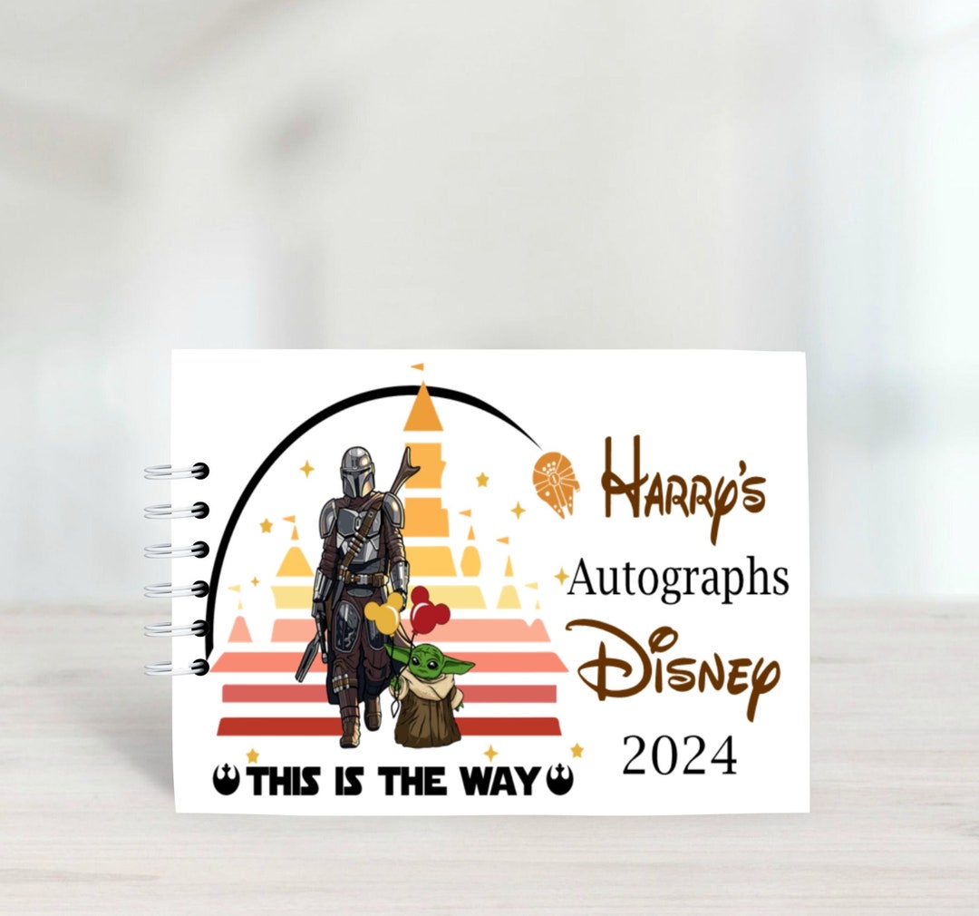 Personalised Grogu, Din Djarin, the Mandalorian, Autograph Book ...