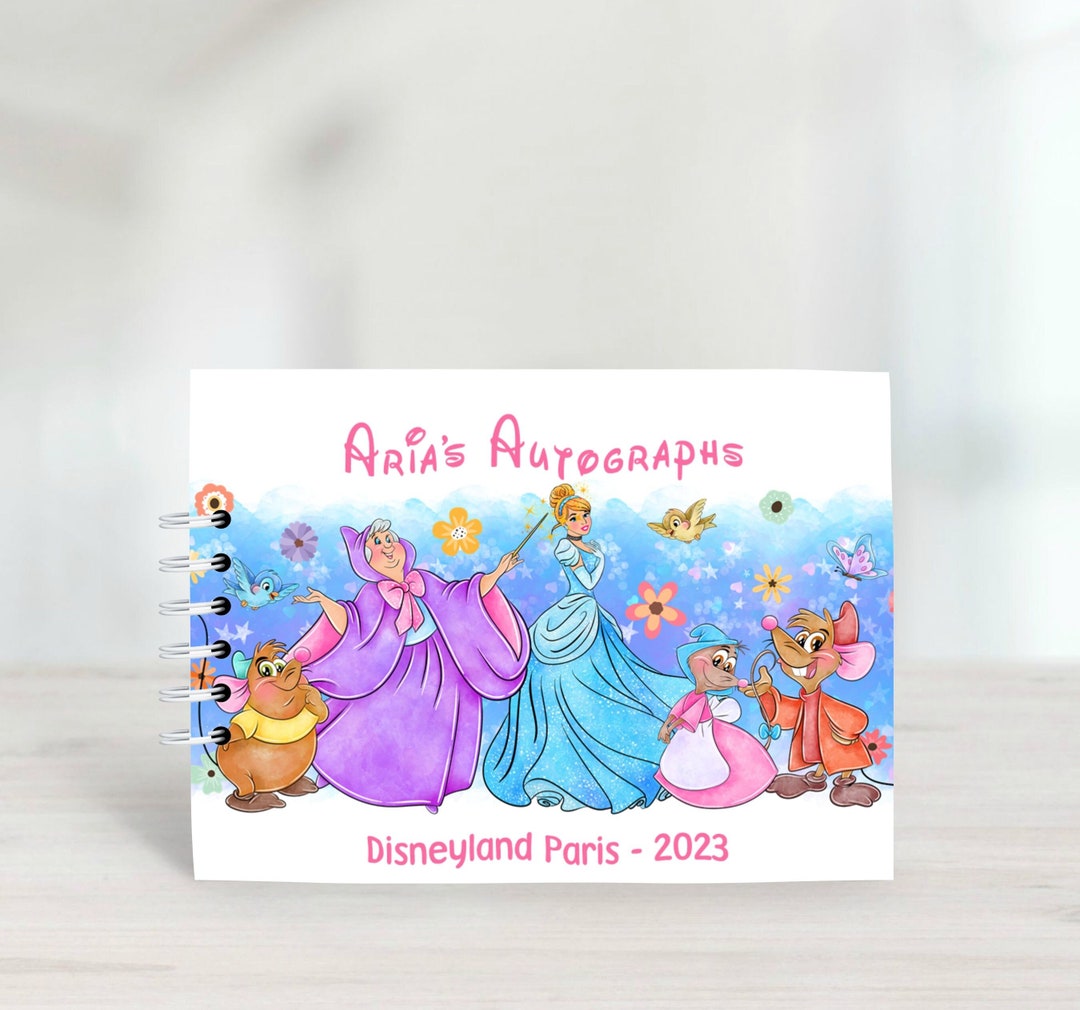 Personalised Cinderella Autograph Book With Protective Covers ...