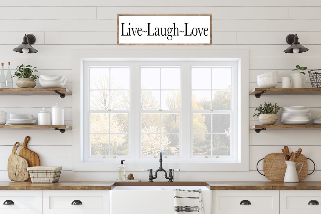 DIGITAL Download/live, Laugh Love/kitchen Decor/home Decor/home Quotes ...