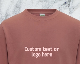 Custom Logo Sweatshirt - Etsy
