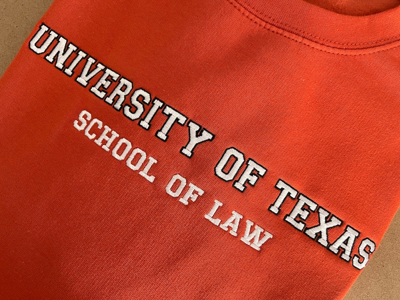 Custom College Embroidered Sweatshirt Hoodie Personalised - Etsy