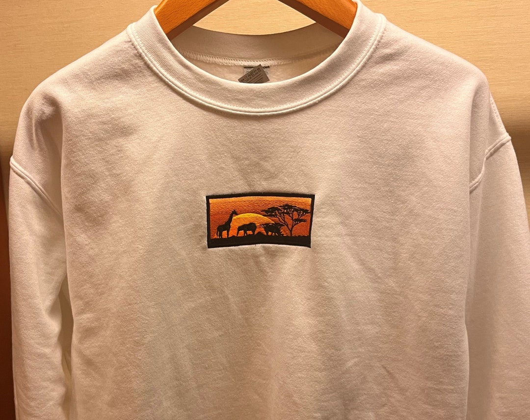 Customisable African Safari Sunset Sweatshirt | This Unisex ...