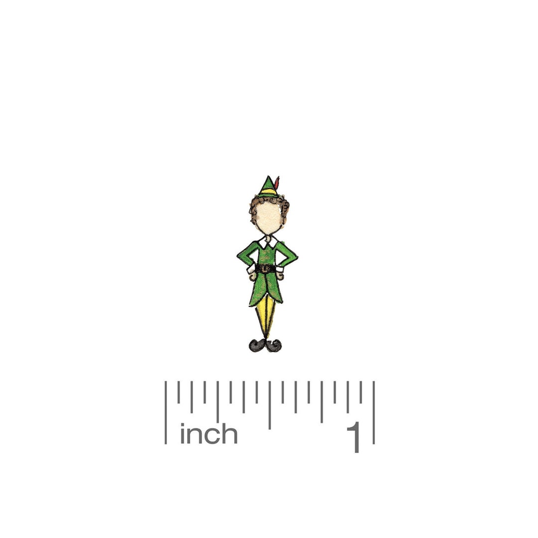 Buddy the Elf Print: Tiny Abstract Watercolor Art - Etsy