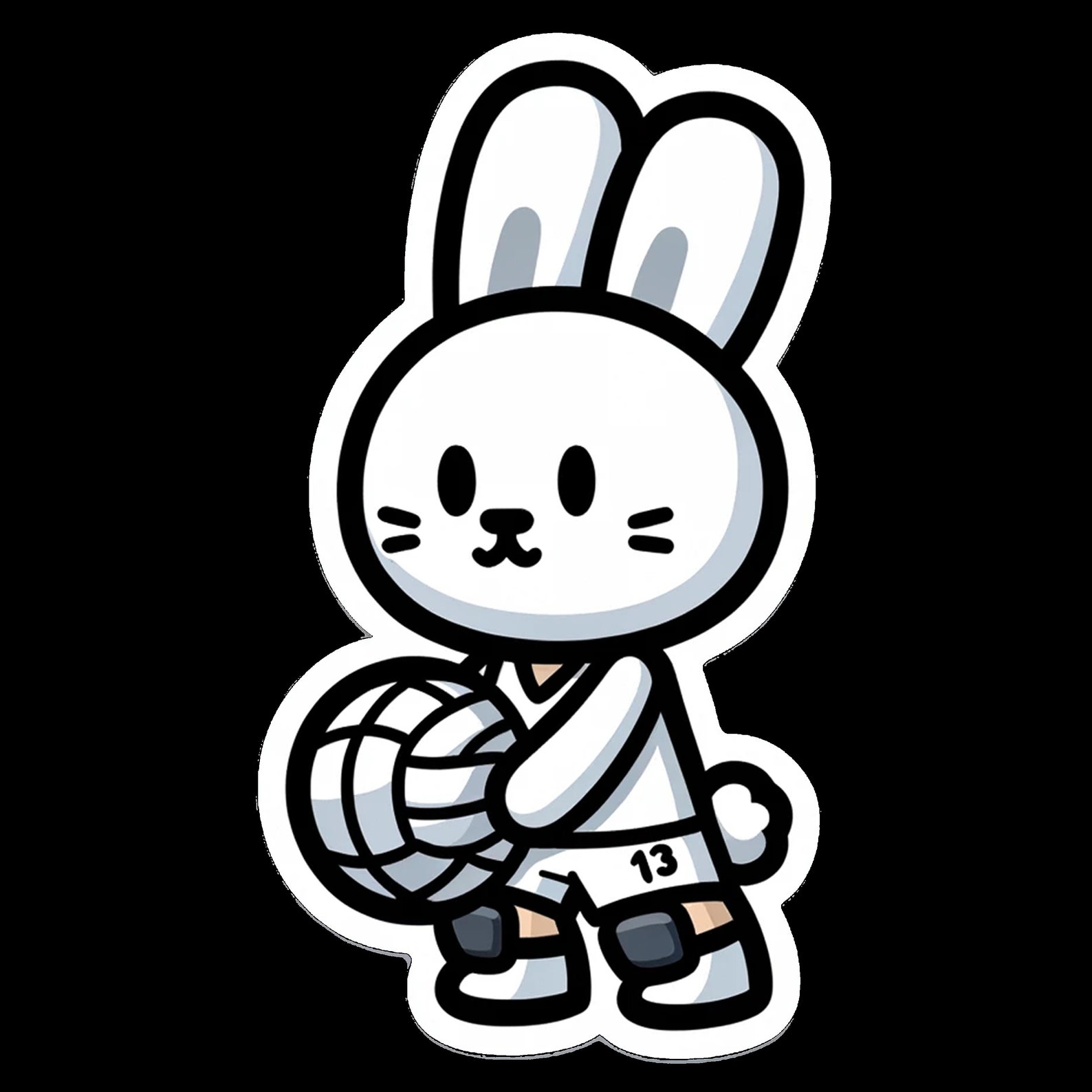 Sports Bunnies Sticker Set - Printable .png Files (digital Download) - Etsy