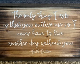 Beth Dutton Sign - Etsy