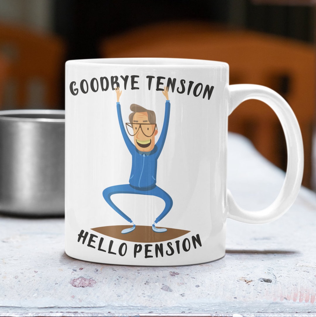 Hello Pension Mug M Happy Retirement Cup Retirement Gift - Etsy