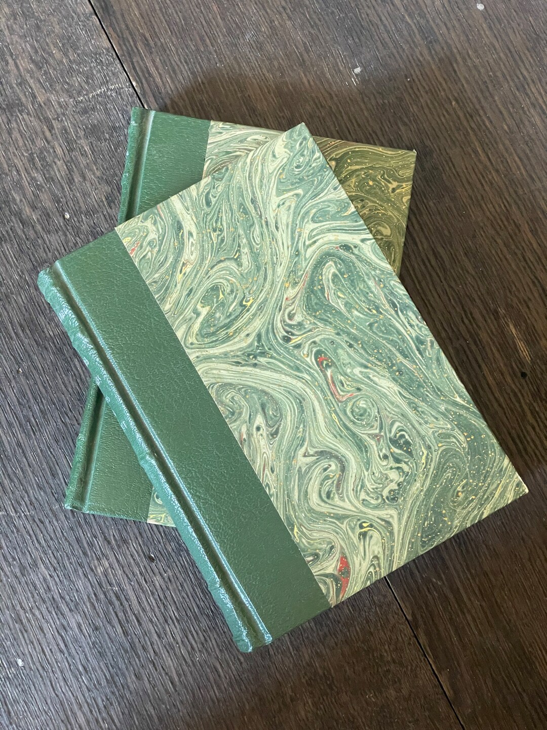 Vintage Green Books | Antique Decorative Books | Gothic Farmhouse Decor ...