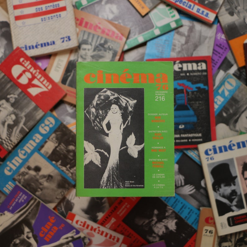 Set of 4 Vintage French Cinema Magazines, 1960s-1970s Film Periodicals ...