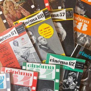 Set of 4 Vintage French Cinema Magazines, 1960s-1970s Film Periodicals ...