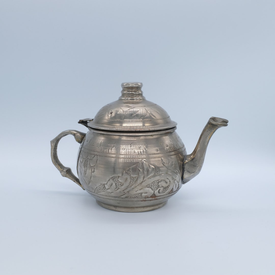 Metal Moroccan Tea Jug, Vintage Kitchen Items, Cottage Core Table ...