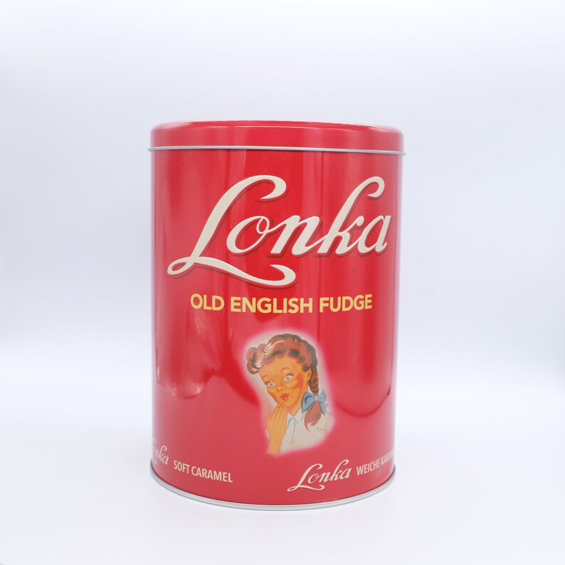Retro Lonka Fudge Tin Retro Red Kitchen Item for Coffee - Etsy