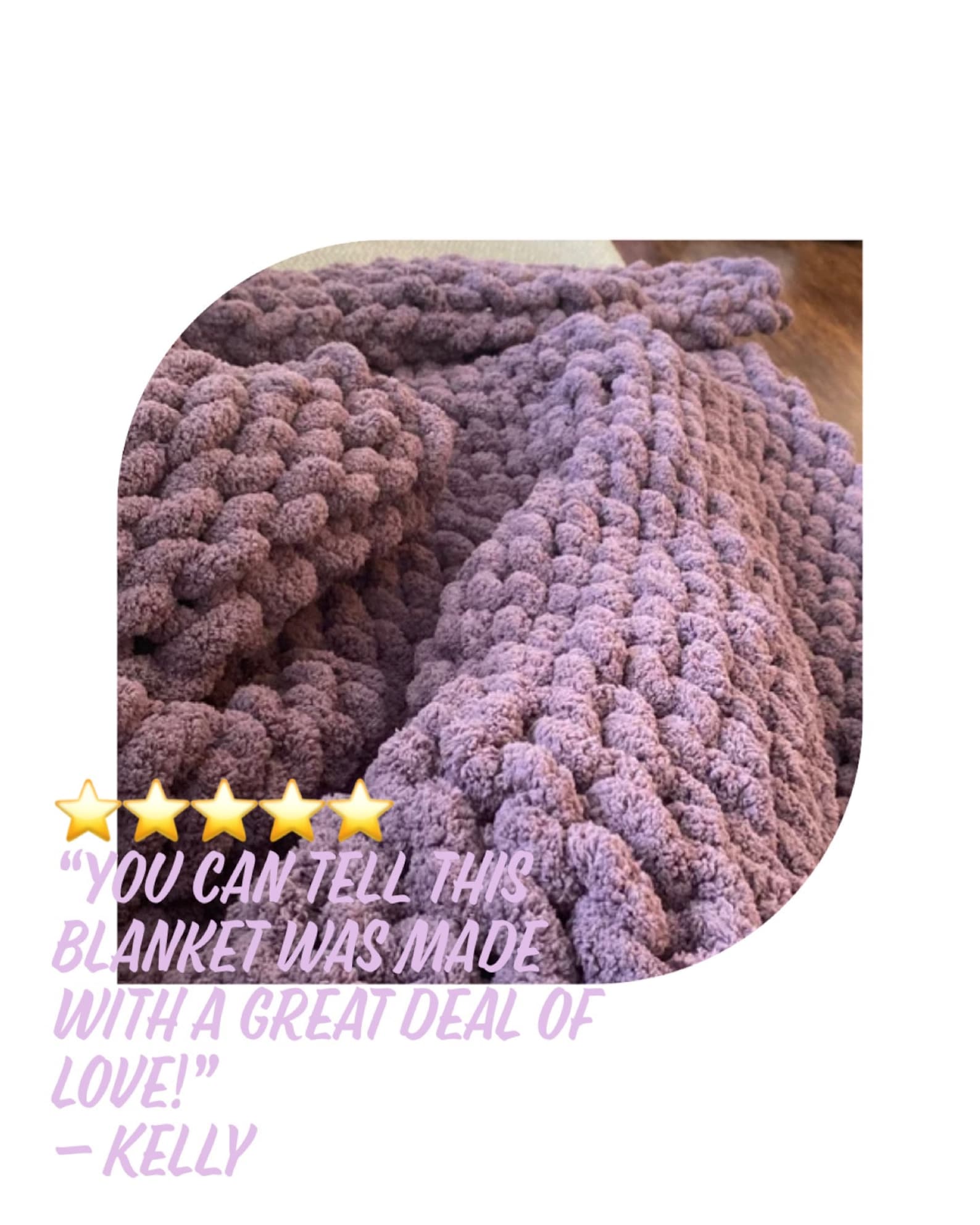 Handmade Chenille Chunky Knit Blanket FAST SHIPPING Mothers Day Perfect ...