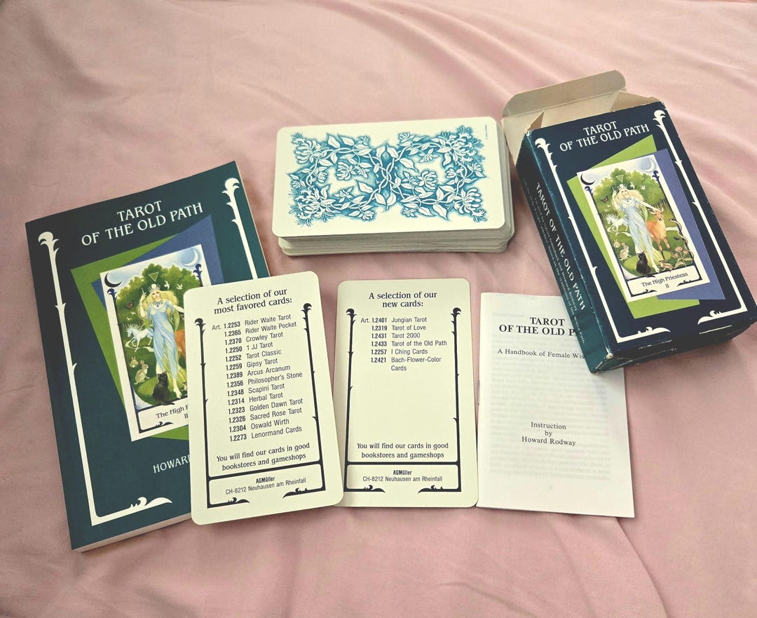 Tarot of the Old Path A Vintage 1990s Deck Pagan Wiccan Tarot ...