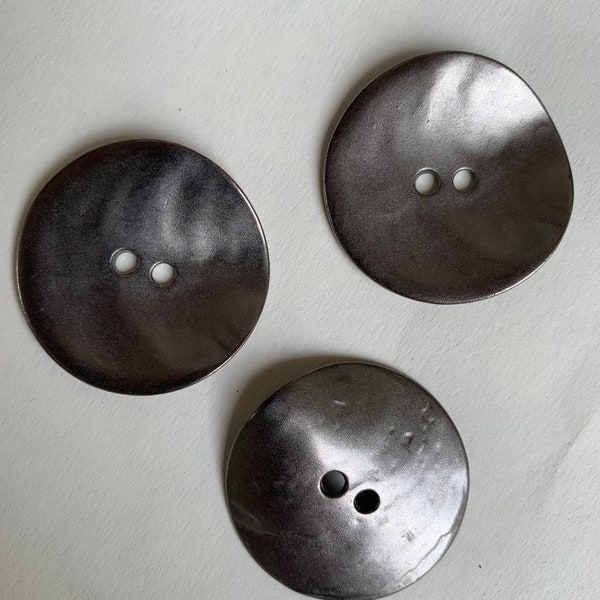 Gunmetal Buttons - Etsy