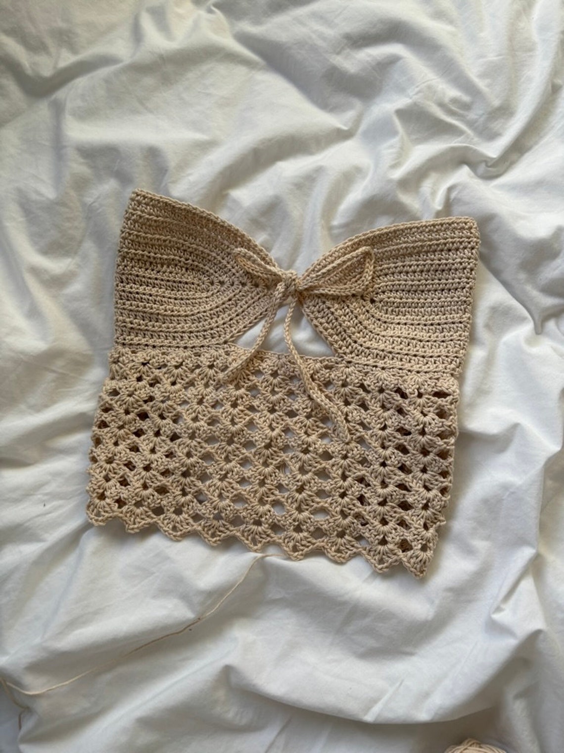 Lace Bandeau Crochet Top Pattern - Etsy