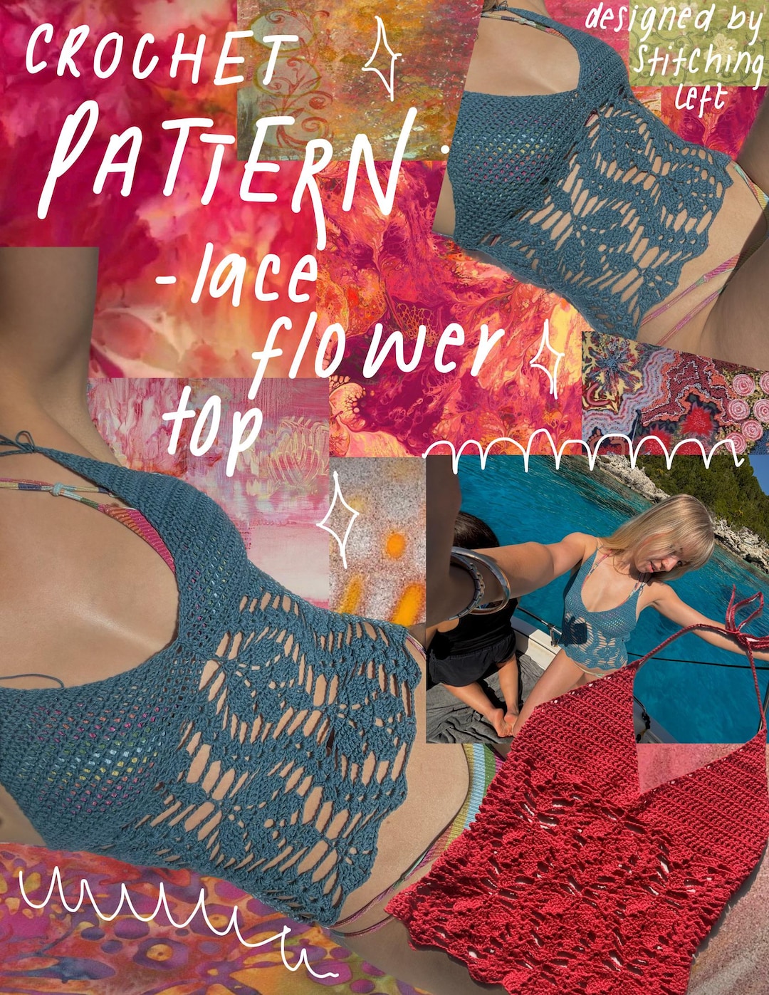 Flower Lace Top - Etsy UK