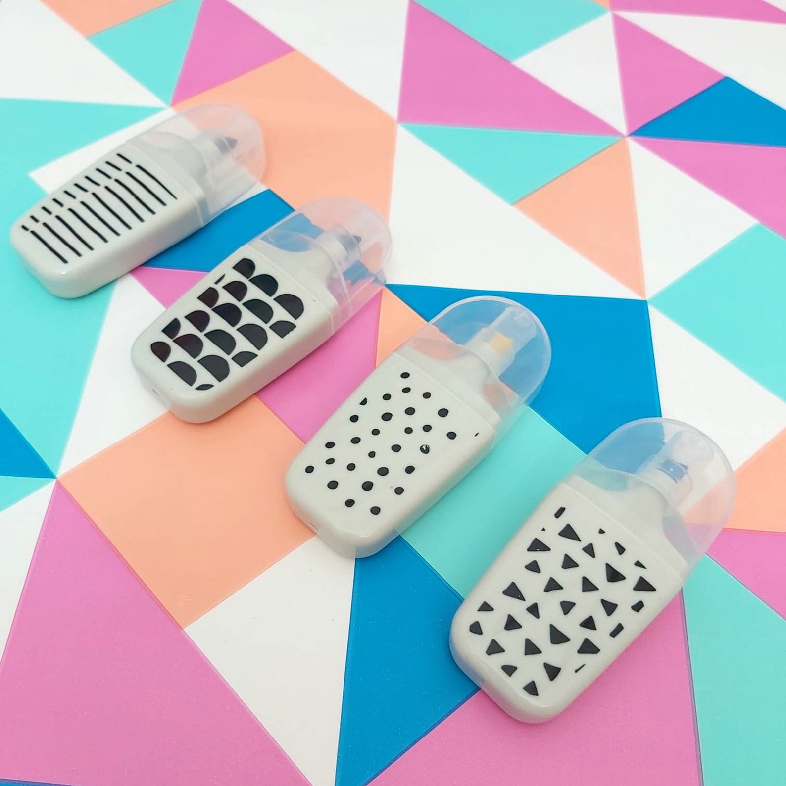 Mini Highlighter of 4 Set Pastel Colors - Etsy