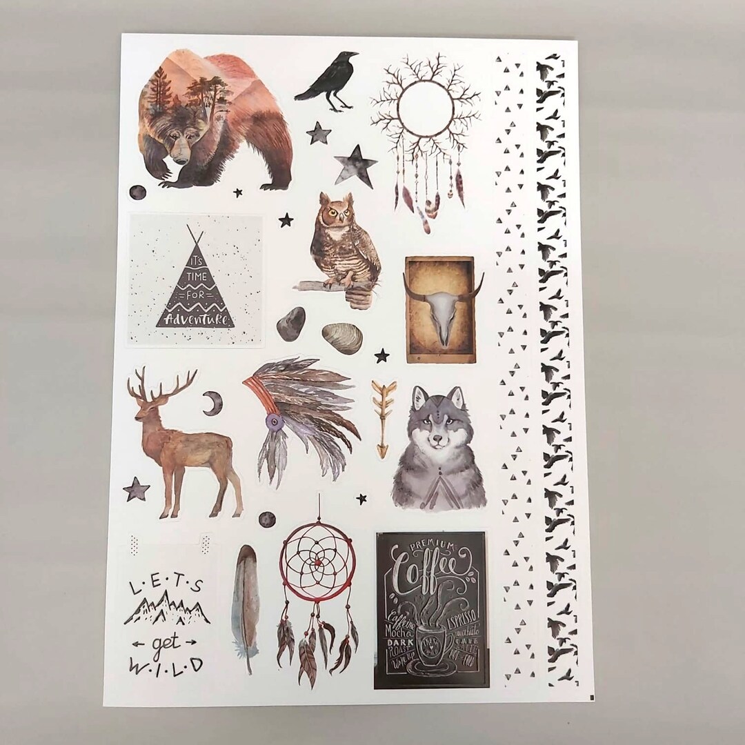 Nature Love Sticker Set - Etsy